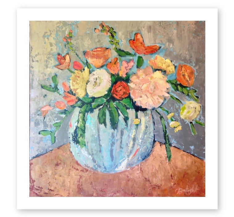 Coral Chrysanthemum – Candice Boatright Art, LLC